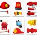 Printable Fireman Photo Booth Props: fireman PARTY Props Fire Fighter ...