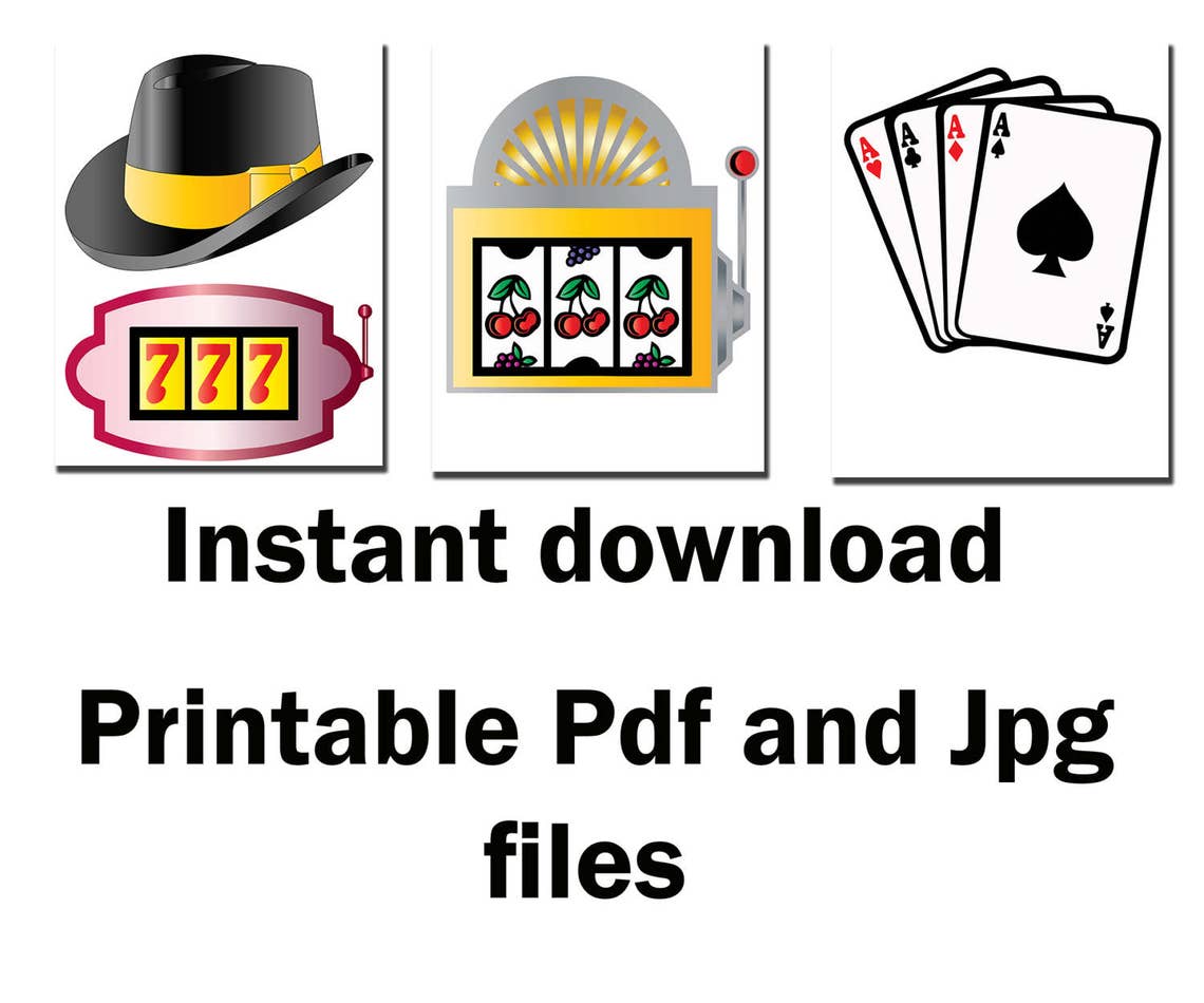 Casino Photo Booth Props: las VEGAS Party Poker Party Props,poker Night ...