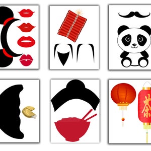 Chinese New Year Party Photo Booth Props: "chinese PARTY Props" Props ...