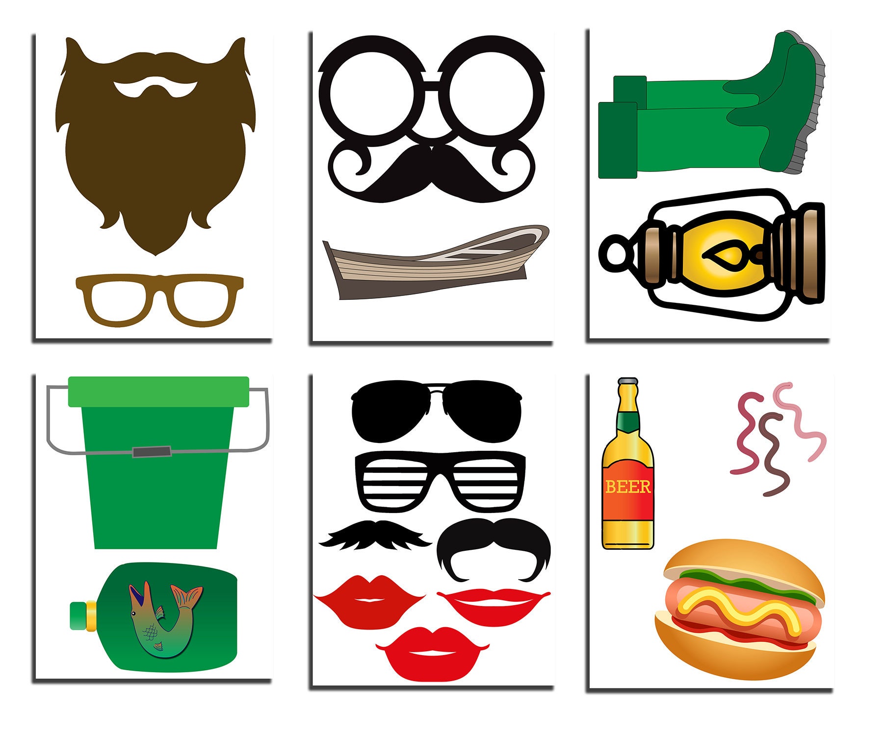 Fishing Photo Booth Prop: fishing PARTY Props Printable Fishing Photo ...