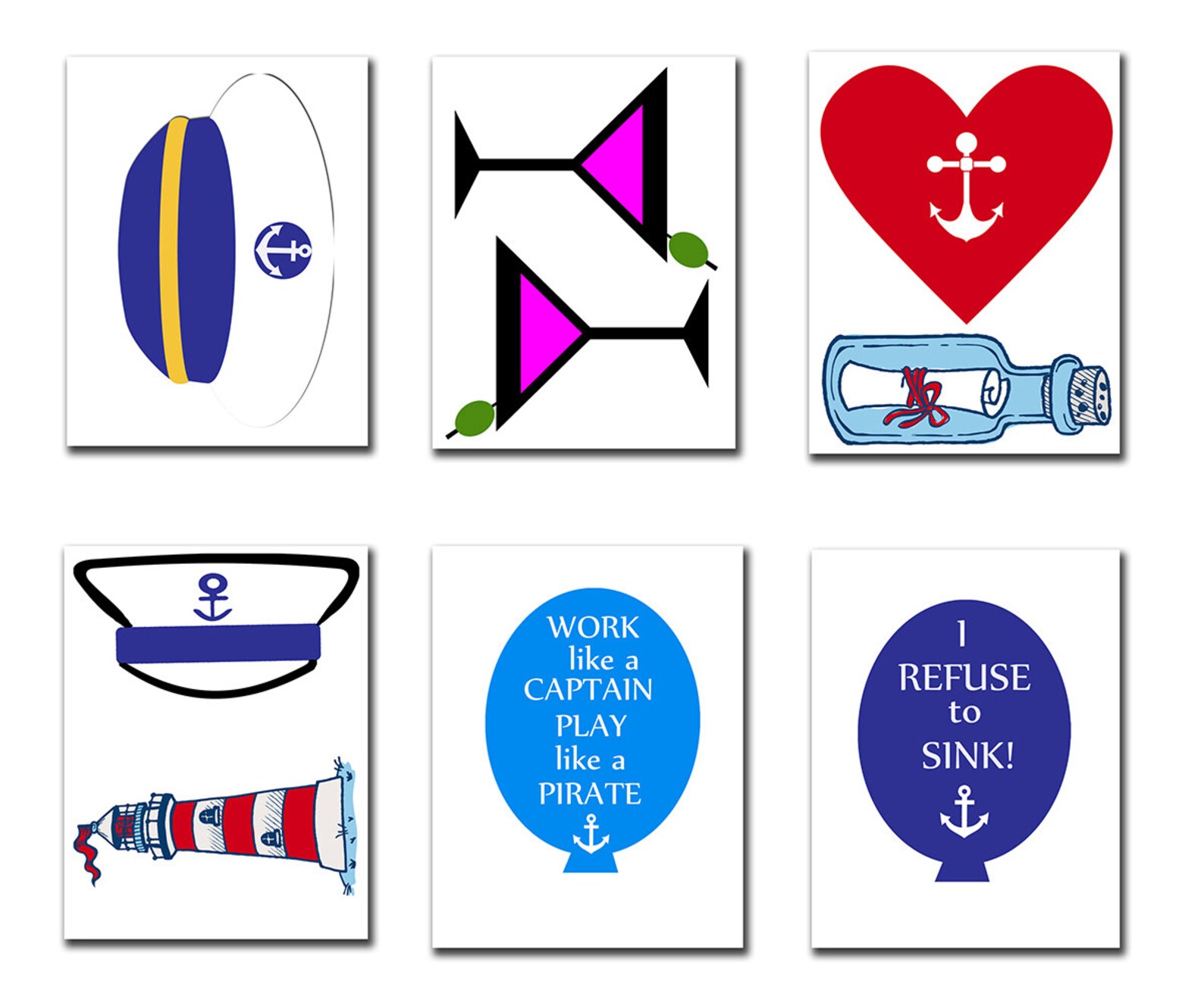 Nautical Party Photo Booth Props: printable PARTY Props Sailor Party ...