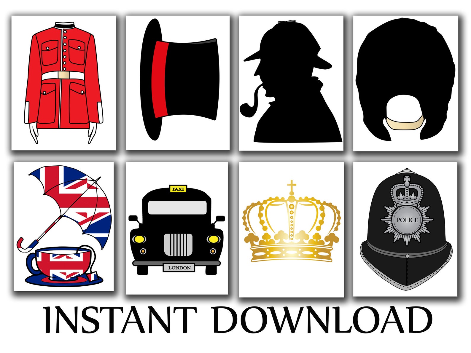 British Photo Booth Party: london PHOTO Booth London Theme Party ...