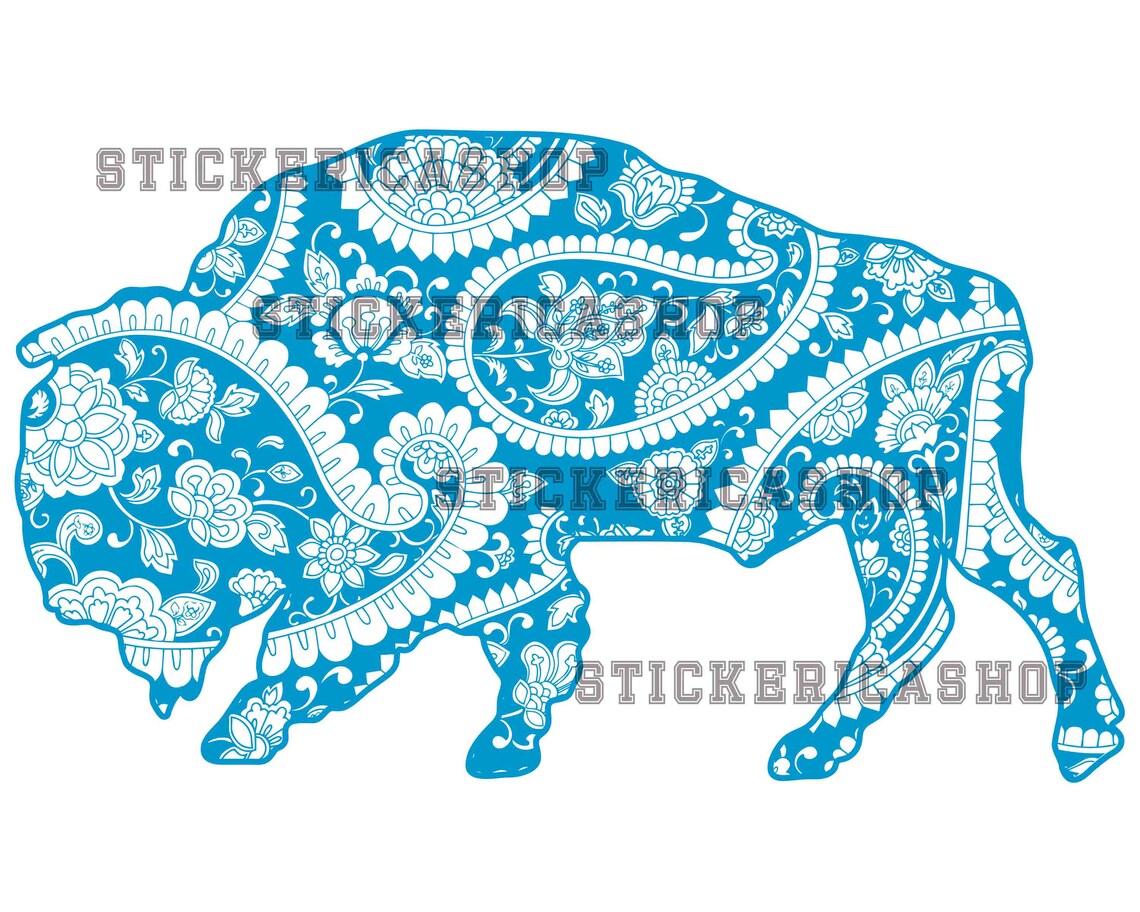 Buffalo Mandala Buffalo Zentagle Zentangle Design Mandala - Etsy