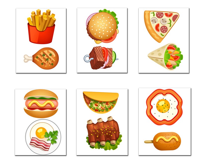 Food Photo Booth Props: 38 Piece Party Set (digital Download) - Etsy