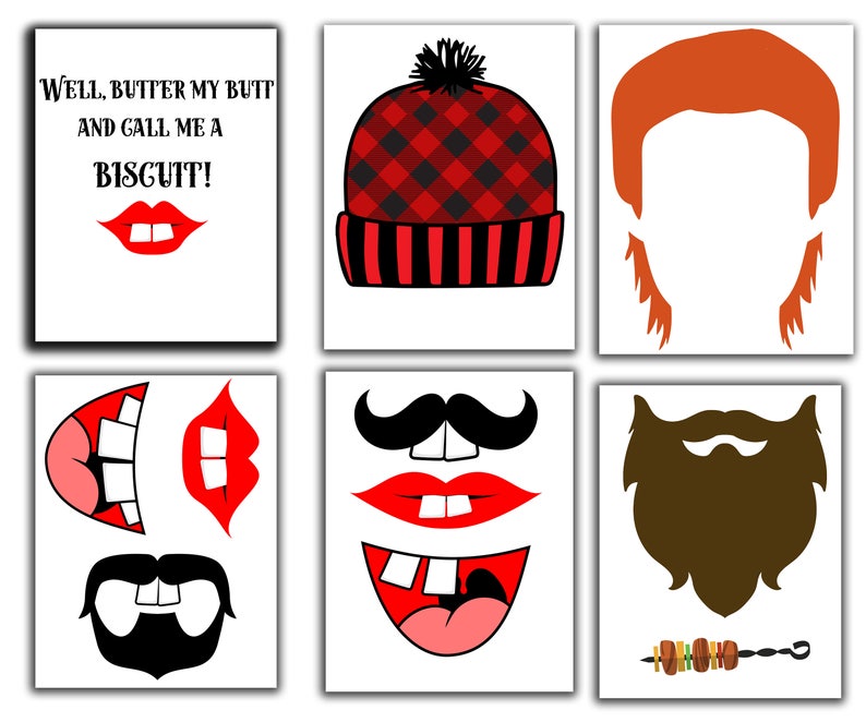 Funny Redneck Photo Booth Props: Hillbilly Party (printable PDF) - Etsy