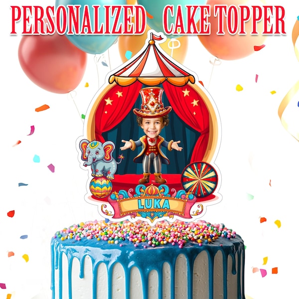 Circus Cake Toppers - Etsy