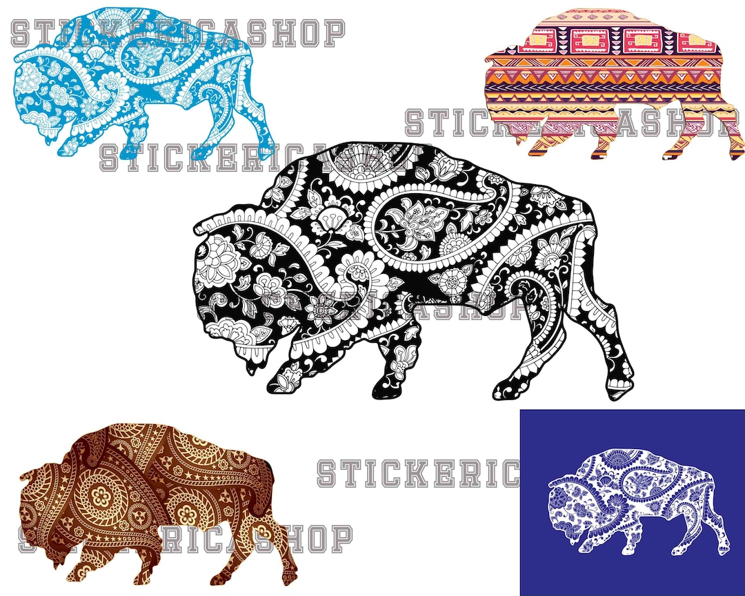 Buffalo Mandala Buffalo Zentagle Zentangle Design Mandala - Etsy