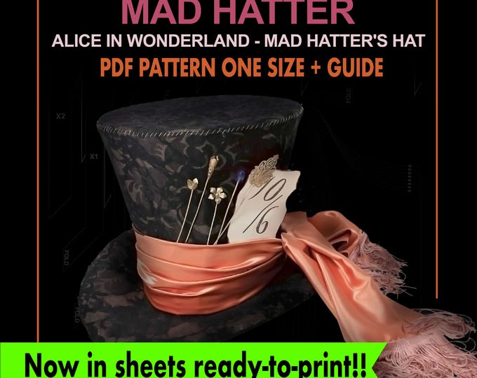 Mad Hatter Hat. Top Hat. Burning Man Hat. Custom Patchwork. Men's ...