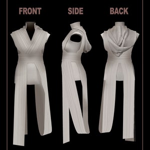 Rey Cosplay Costume Pattern DIGITAL Sizes 34-44 Guide / Jedi - Etsy