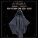 Ahsoka Sewing Pattern Poncho Starwars Cosplay Pattern DIGITAL One Size ...