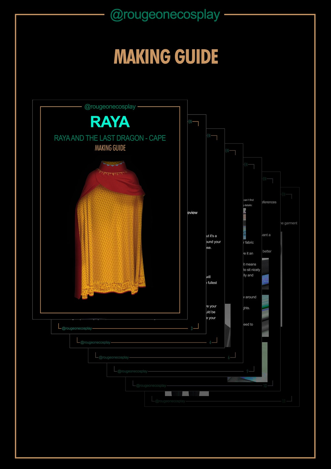 Raya Cape Raya and the Last Dragon Costume KIDS Pattern PDF - Etsy