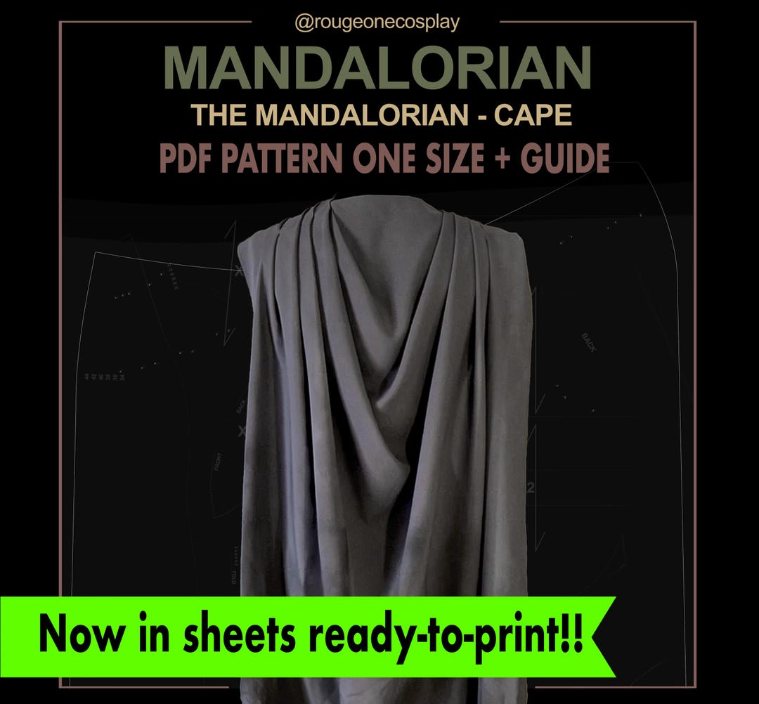 Mandalorian Cape Mando Cape DIGITAL Pattern PDF+ Guide / Capa ...