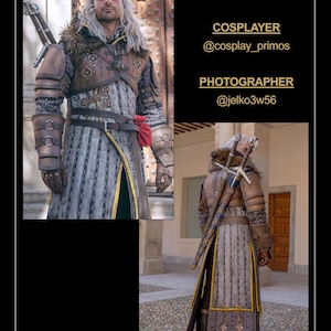 Witcher Gambeson Sewing Pattern: Geralt of Rivia Costume (sizes 46-68 ...