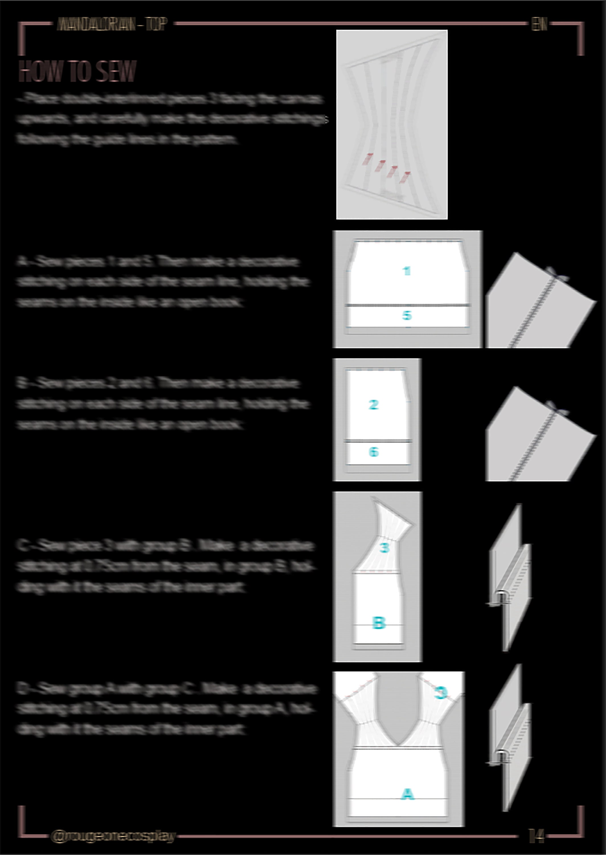 Mandalorian VEST Starwars Cosplay Pattern PDF Sizes 50-68 - Etsy