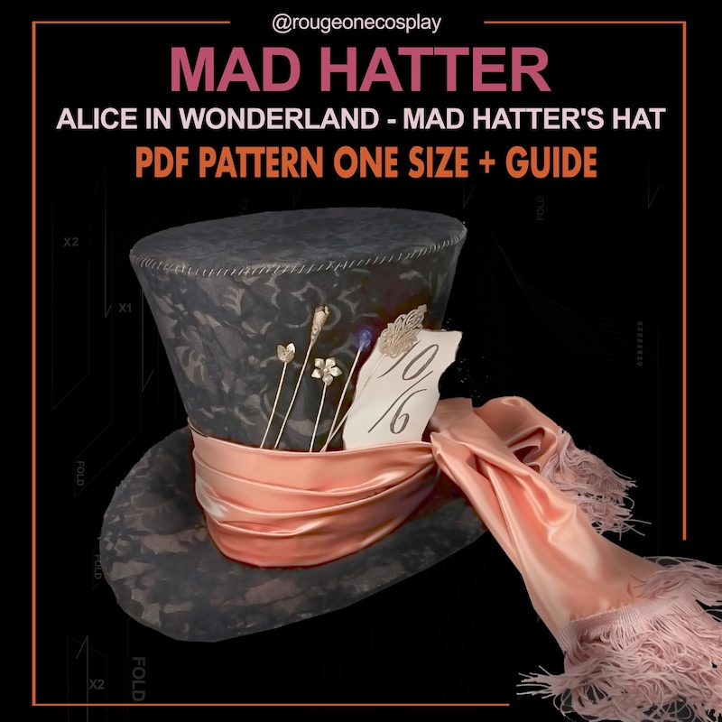 Mad Hatter Diy Costume - Etsy New Zealand