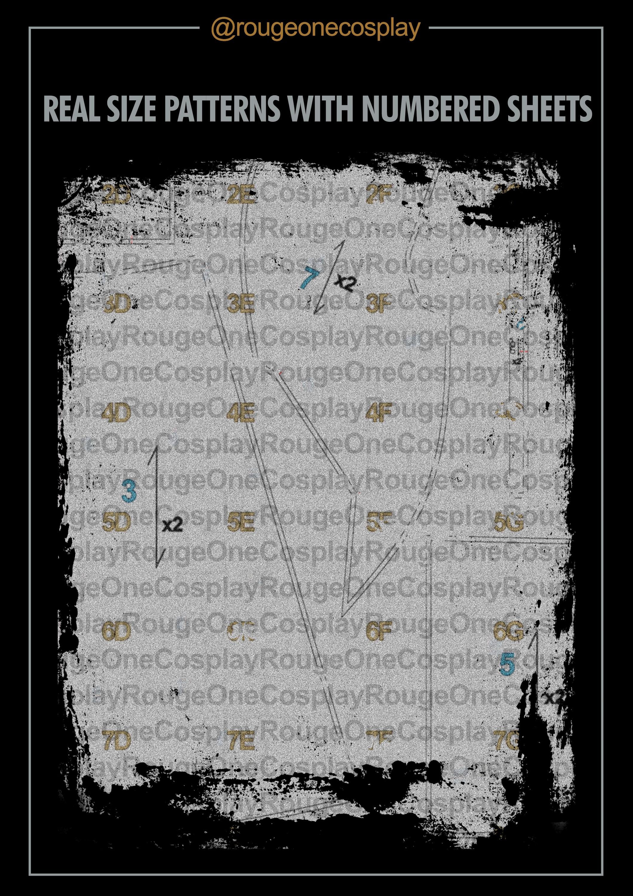 Witcher Gambeson Sewing Pattern: Geralt of Rivia Costume (sizes 46-68 ...