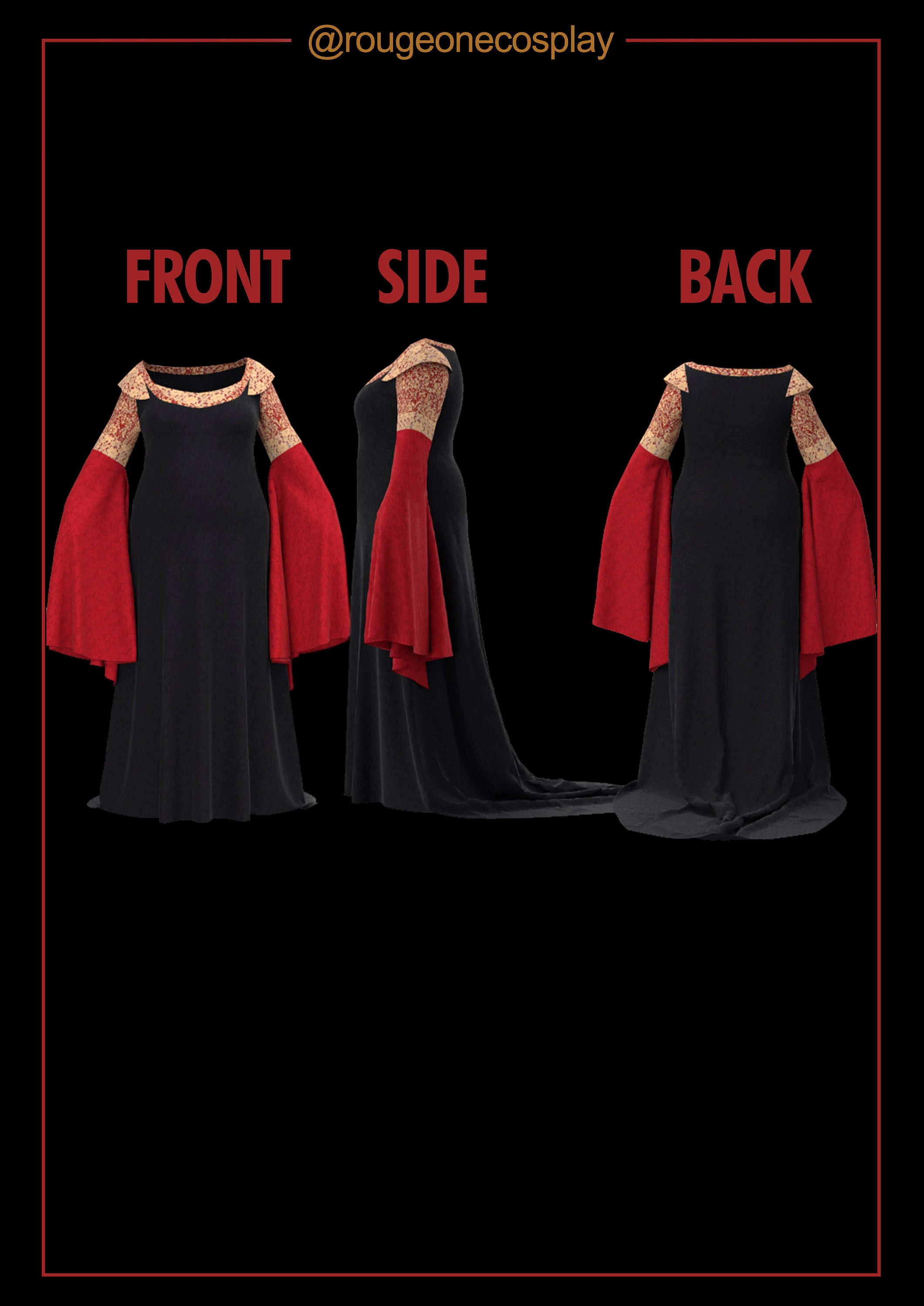 Arwen Dress Costume PDF Pattern Sizes 52-62 guide for Cosplay - Etsy UK