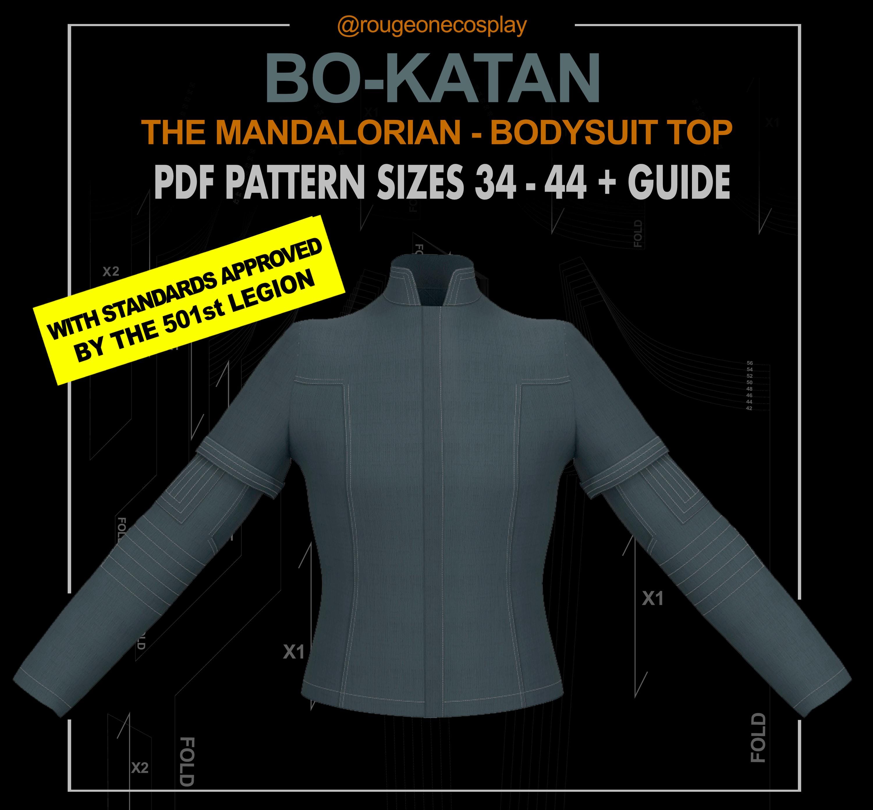 Bo Katan Flight Suit Top Pattern: Star Wars Cosplay (sizes 34-44) (PDF ...