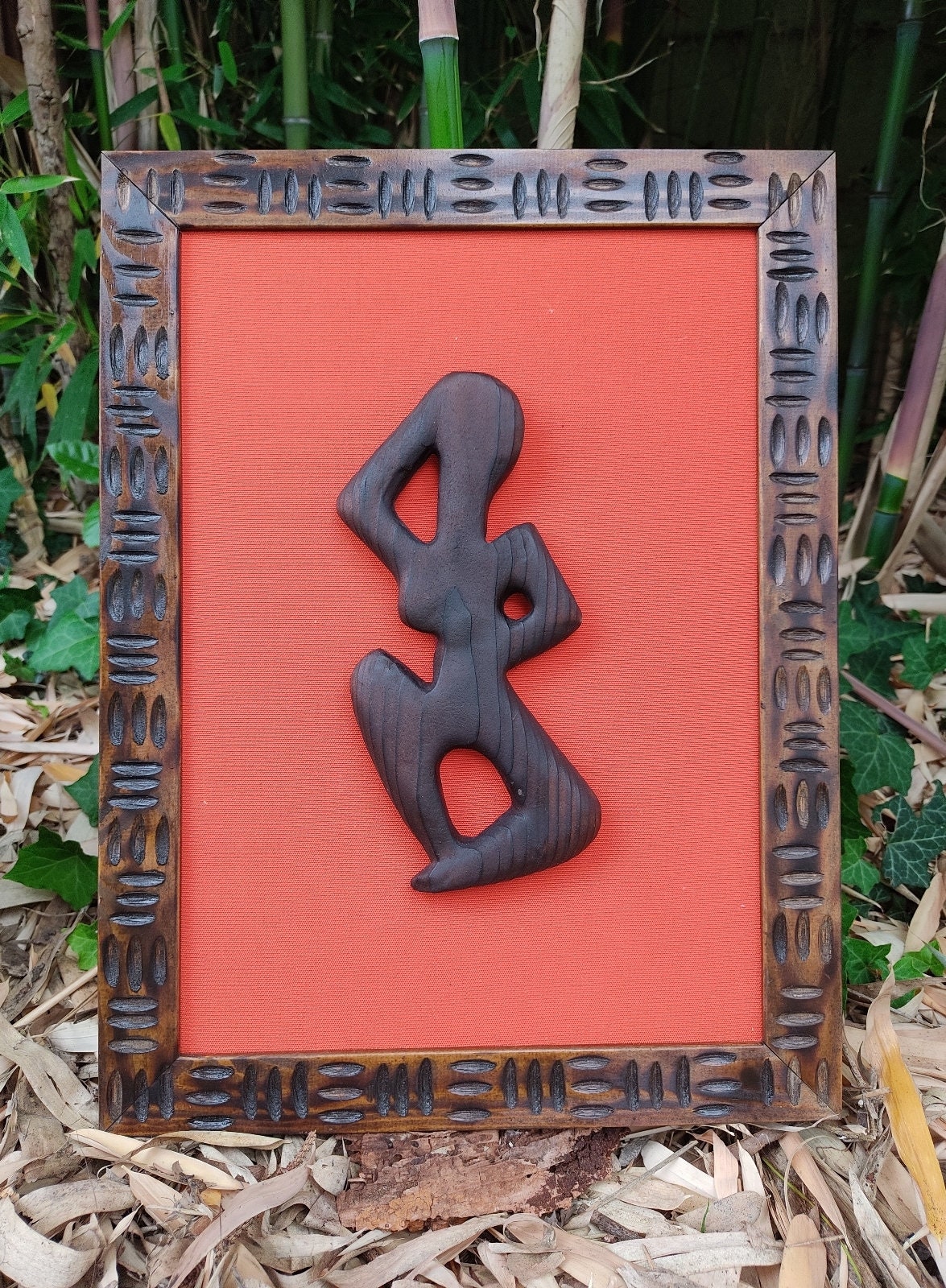 Tiki Carving Fire Dancers Wooden Panels Two Panels - Etsy