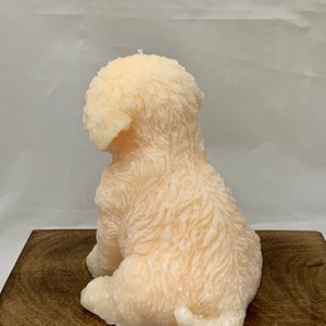 Large Dog Candle, Puppy Candle, Dog Birthday Gift, Bichon Frisé, Lhasa Apso, Shih Tzu, Cavapoo ...