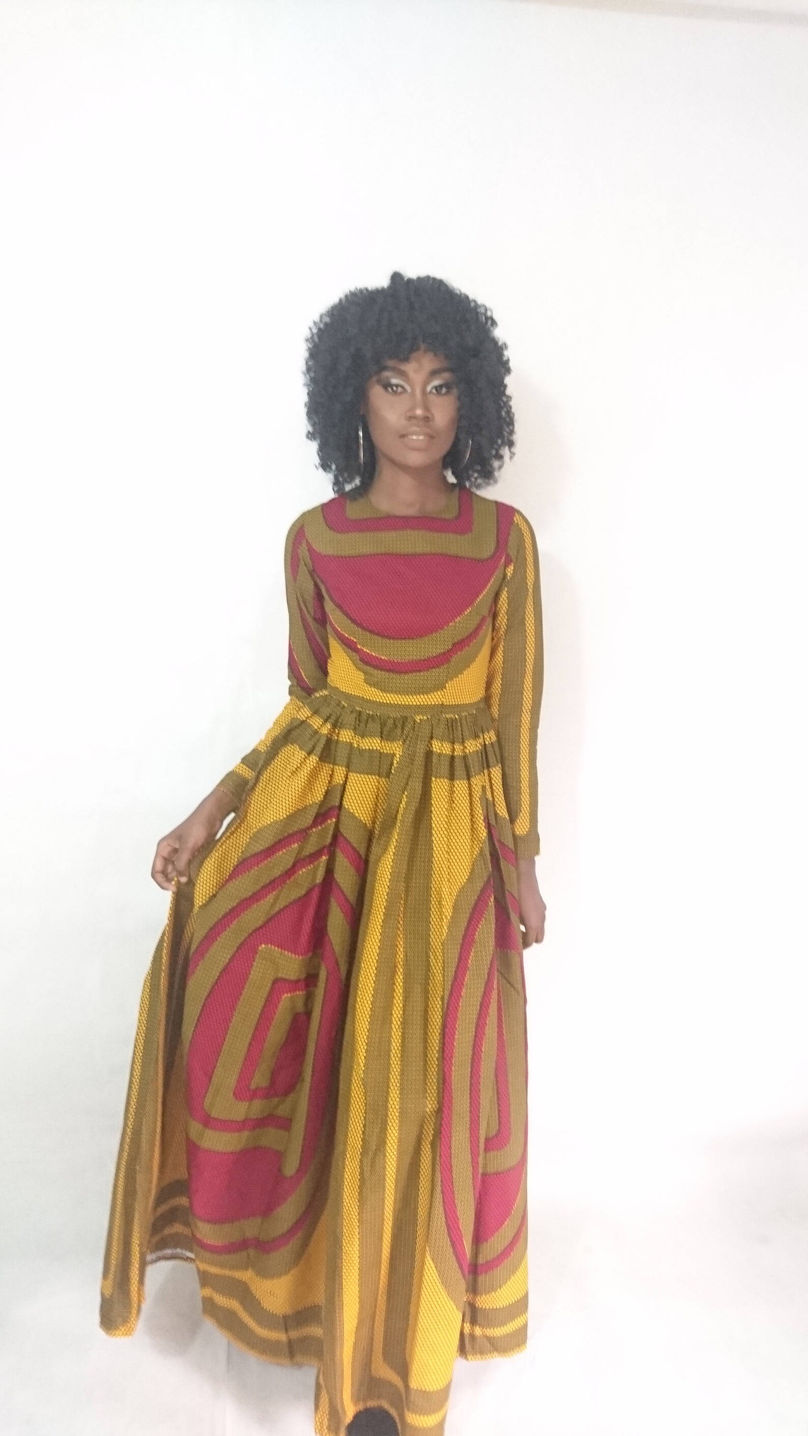 Simba African Maxi Dress// African Dress / African Print Dress - Etsy UK
