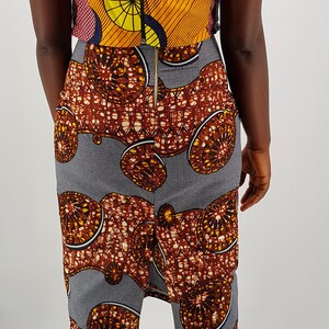 Tade African Crop Top// African Top, Red Top, Ankara Open Baby Tops ...