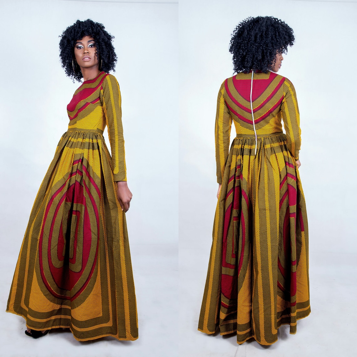 Simba African Maxi Dress// African Dress / African Print Dress - Etsy