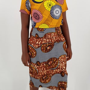 Tade African Crop Top// African Top, Red Top, Ankara Open Baby Tops ...