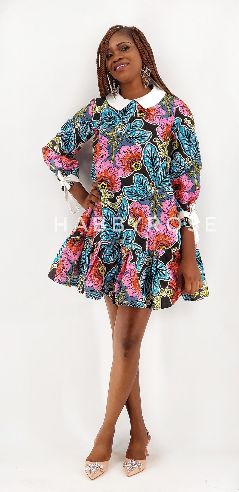 Penny African Mini Dress// African Dress / African Print Dress - Etsy