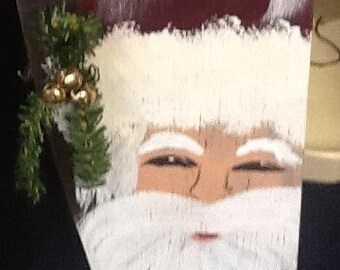 Santa Face Wall Hanging - Etsy