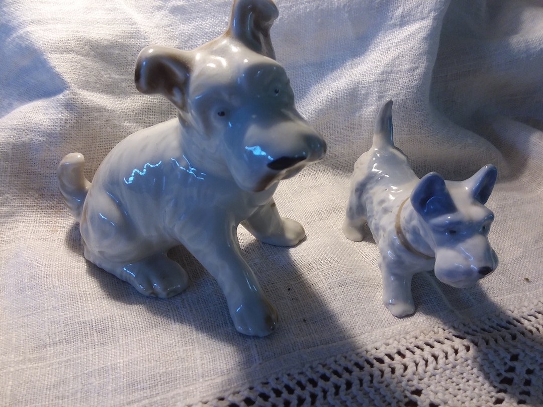 2 Ceramic Dogs - Vintage - Etsy