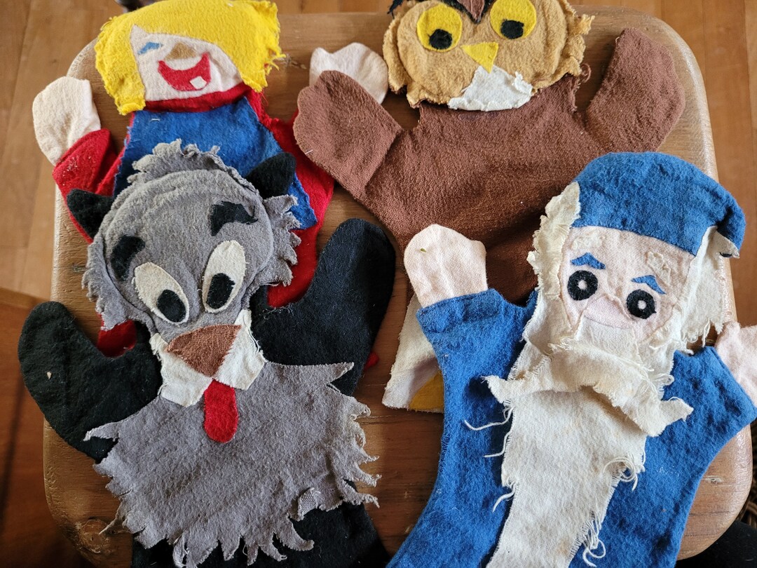 Hand Puppets - Handmade - Set of 4 - Etsy