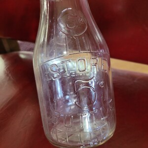 Universal Store 5 Cent Bottle - Pint Milk Bottle - Embossed - Ribbed ...