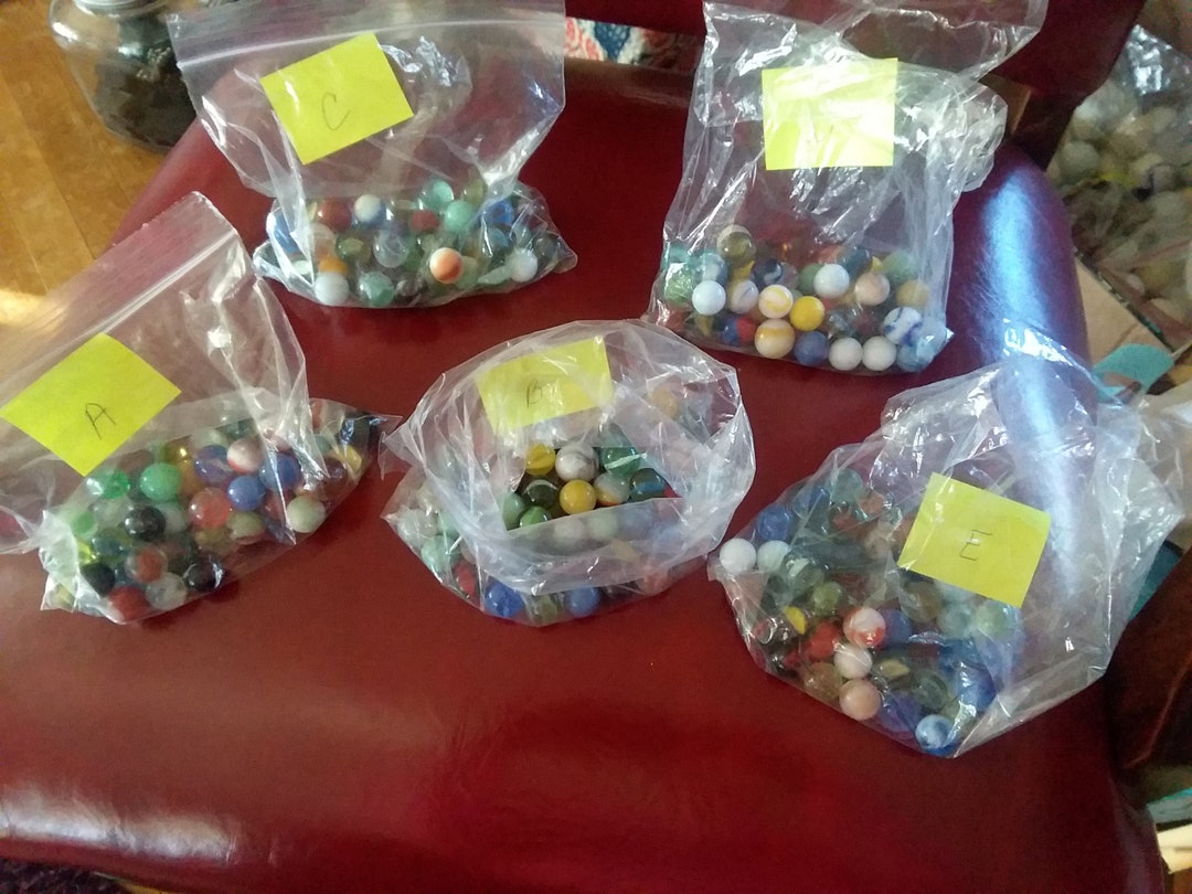 5 Bags of Assorted Vintage Glass Marbles - SOLD SEPARATELY - Etsy
