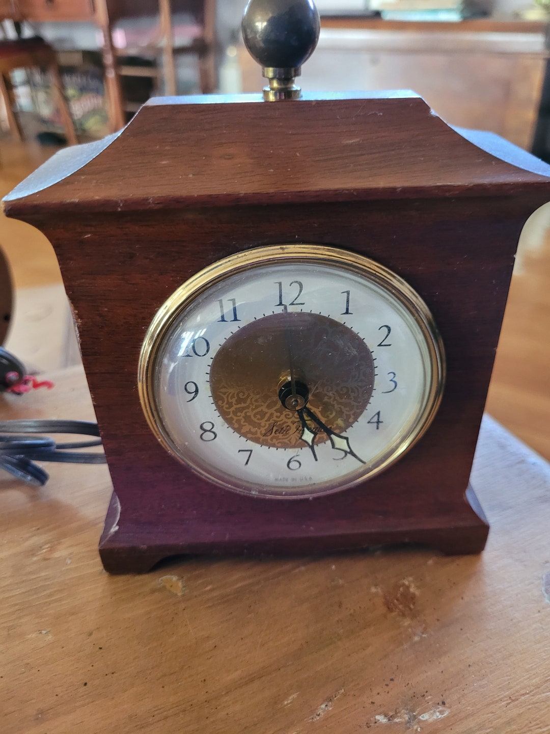 Seth Thomas Alarm Clock - Electric - Wood Case - Etsy