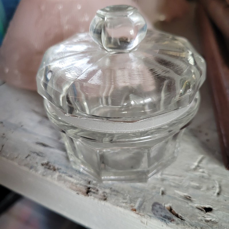 Antique Powder Jar - Etsy