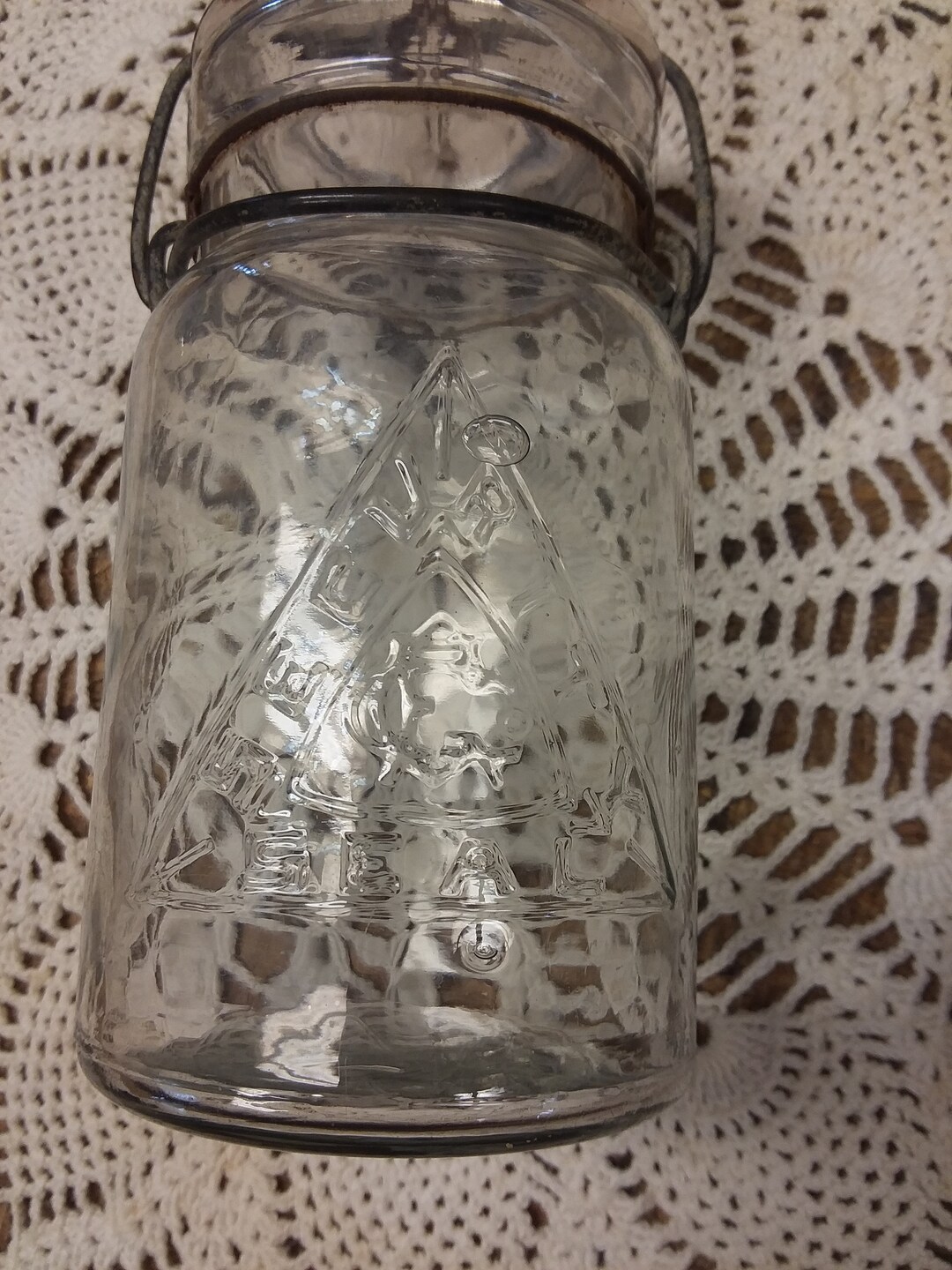 Security Seal Canning Jar W/wire Bail Closure - Etsy