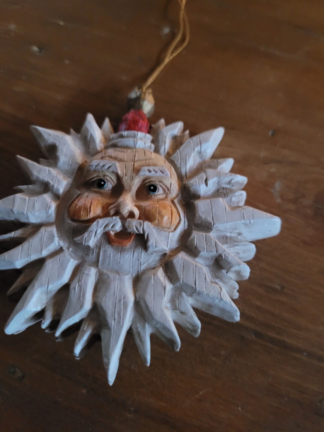 Santa Face Ornament - 2 Sided - Etsy