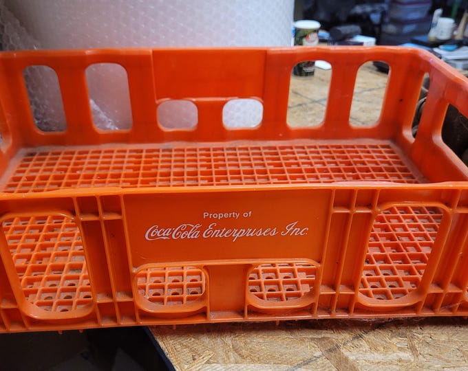 Coca Cola Red Plastic Crate - Etsy