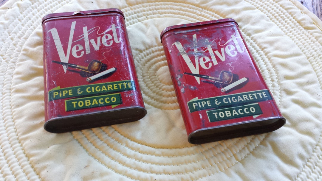 Velvet Pipe & Cigarette Tobacco Tins - Etsy