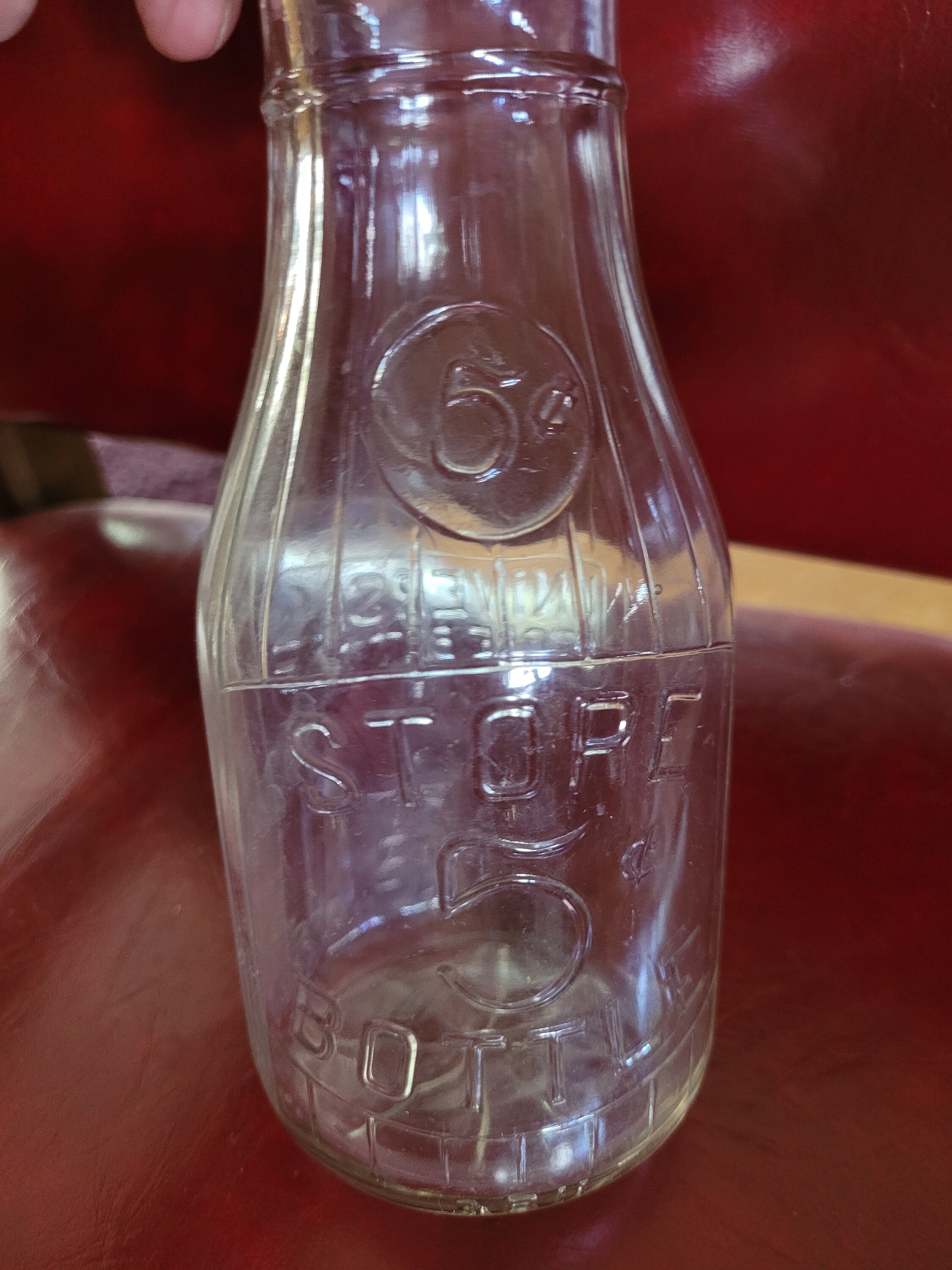 Universal Store 5 Cent Bottle - Pint Milk Bottle - Embossed - Ribbed ...