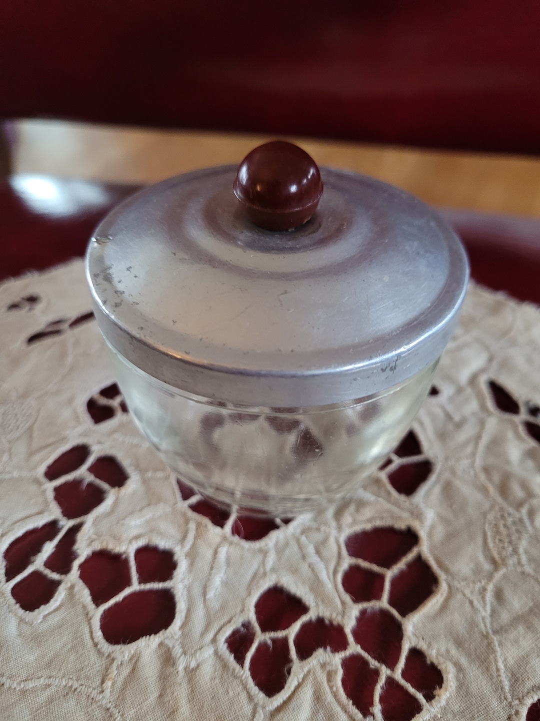 Glasbake USA 281 Clear Glass Custard Cup W/metal Lid - Condiment Cup - Etsy