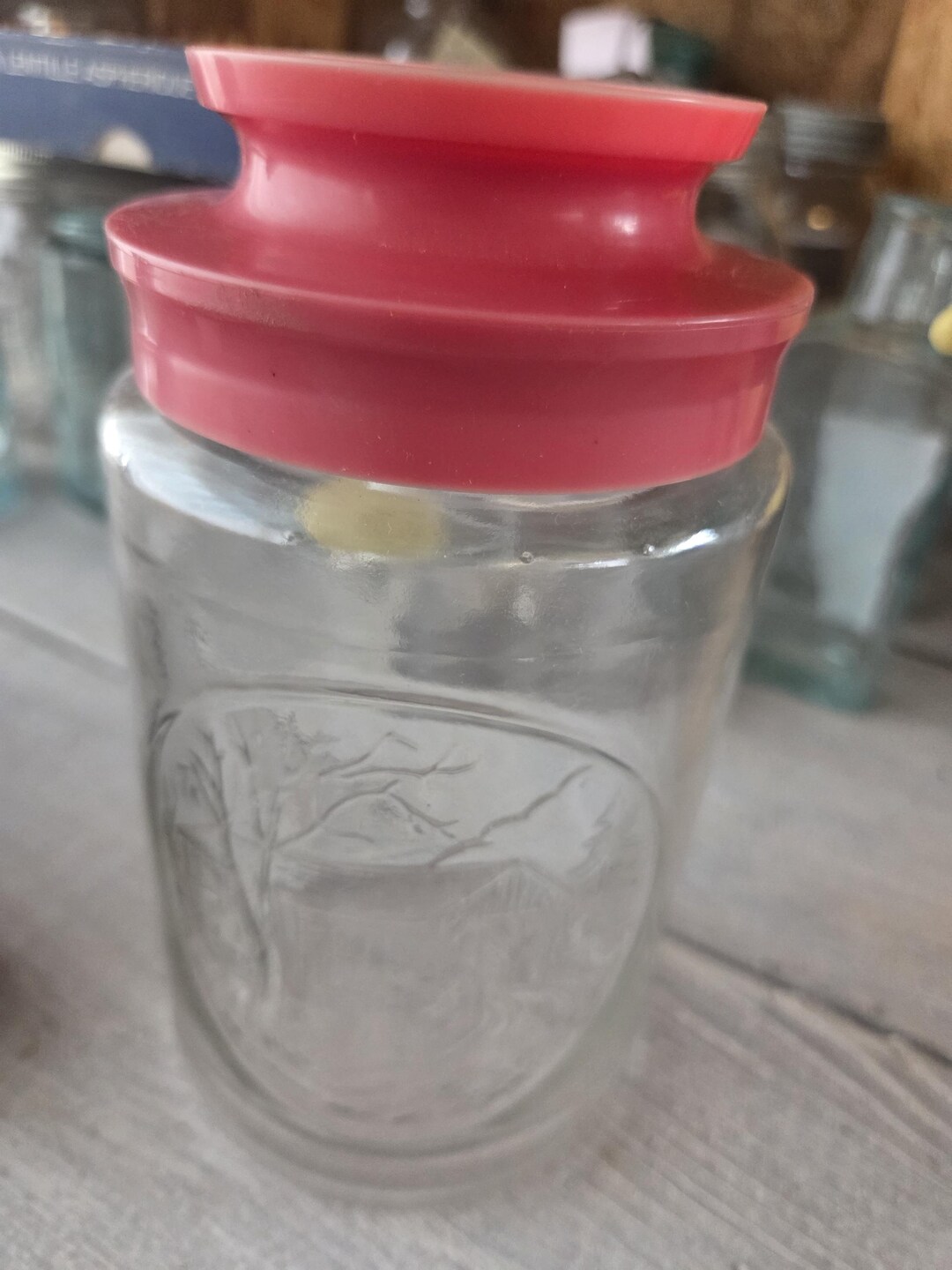 Tang Embossed Bridge Storage Jar - Etsy