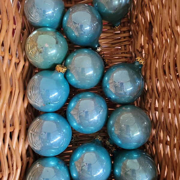 Christmas Ornaments Turquoise - Etsy