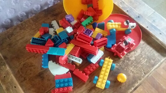 Duplo Building Block W/cars & Figures - Etsy