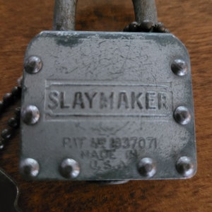 Slaymaker Padlock & Key No 25 Patent 1837071 - Etsy