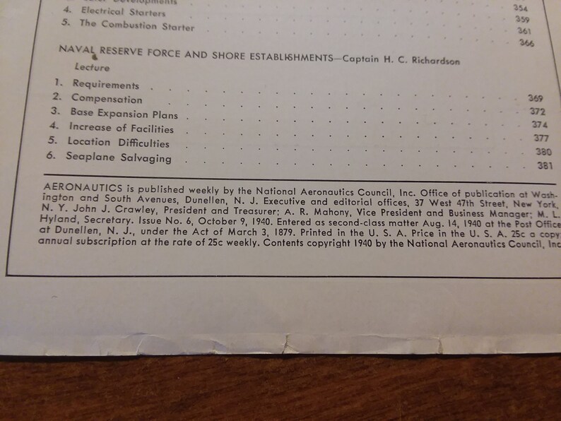 Aeronautic 1940 Issue 6 Gen Ed Don Ryan Mockler - Etsy