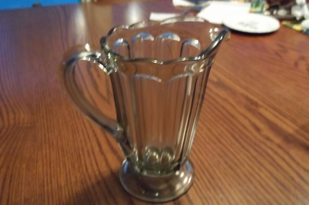 Glass Pitcher - Vintage EAPG - Panel Glass - Etsy