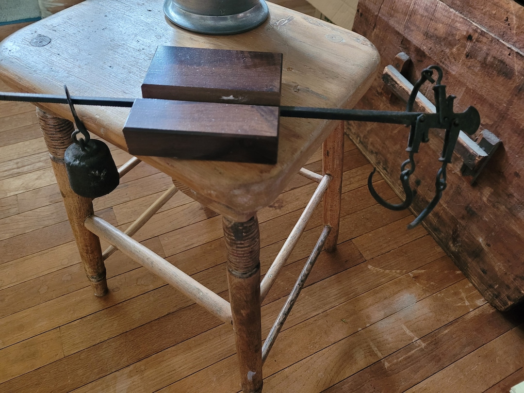 Balance Beam Scale W/3 Hooks - Rustic Primitive - Forged Steel - Etsy