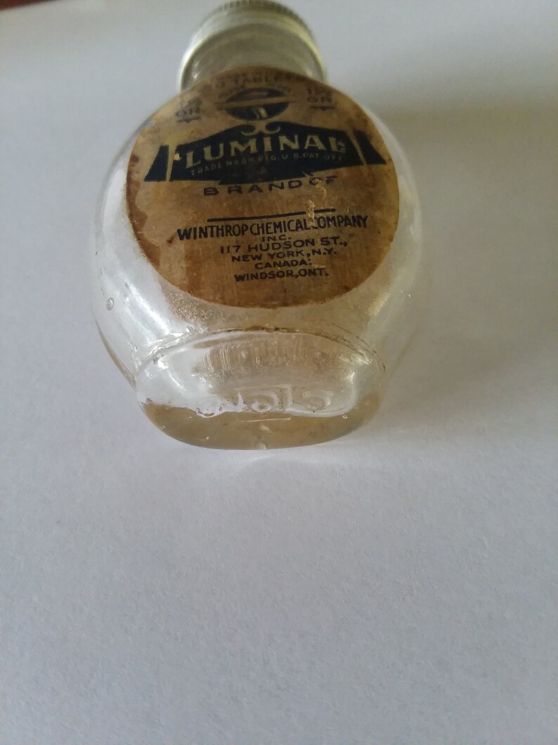 Art & Collectibles Luminal Winthrop Chemical Co Clear Glass Miniature ...